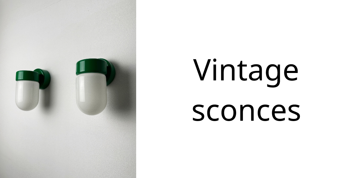 Vintage sconces | Wall lamps | Retro Pickers